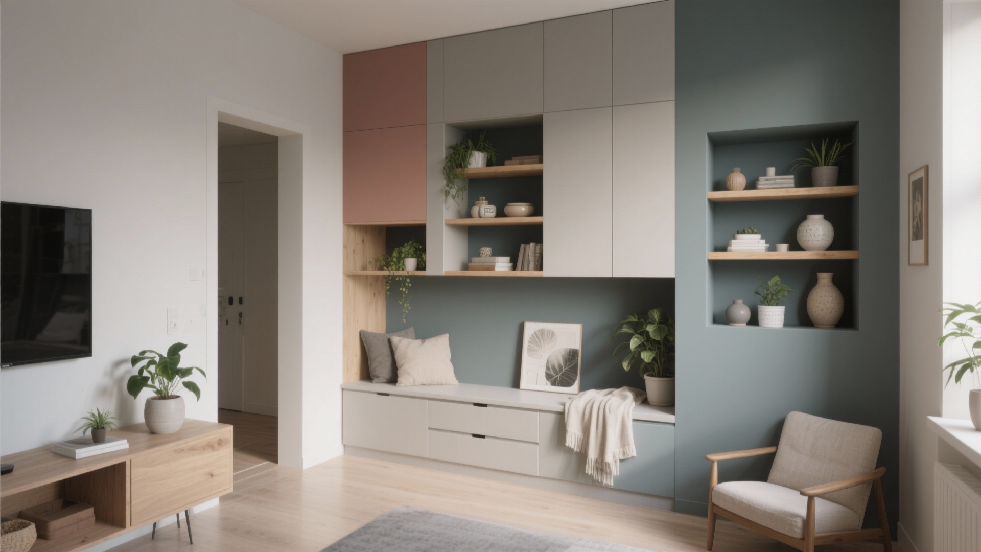 Flat Wall Paint — 5 Inspiring Small-Space Ideas