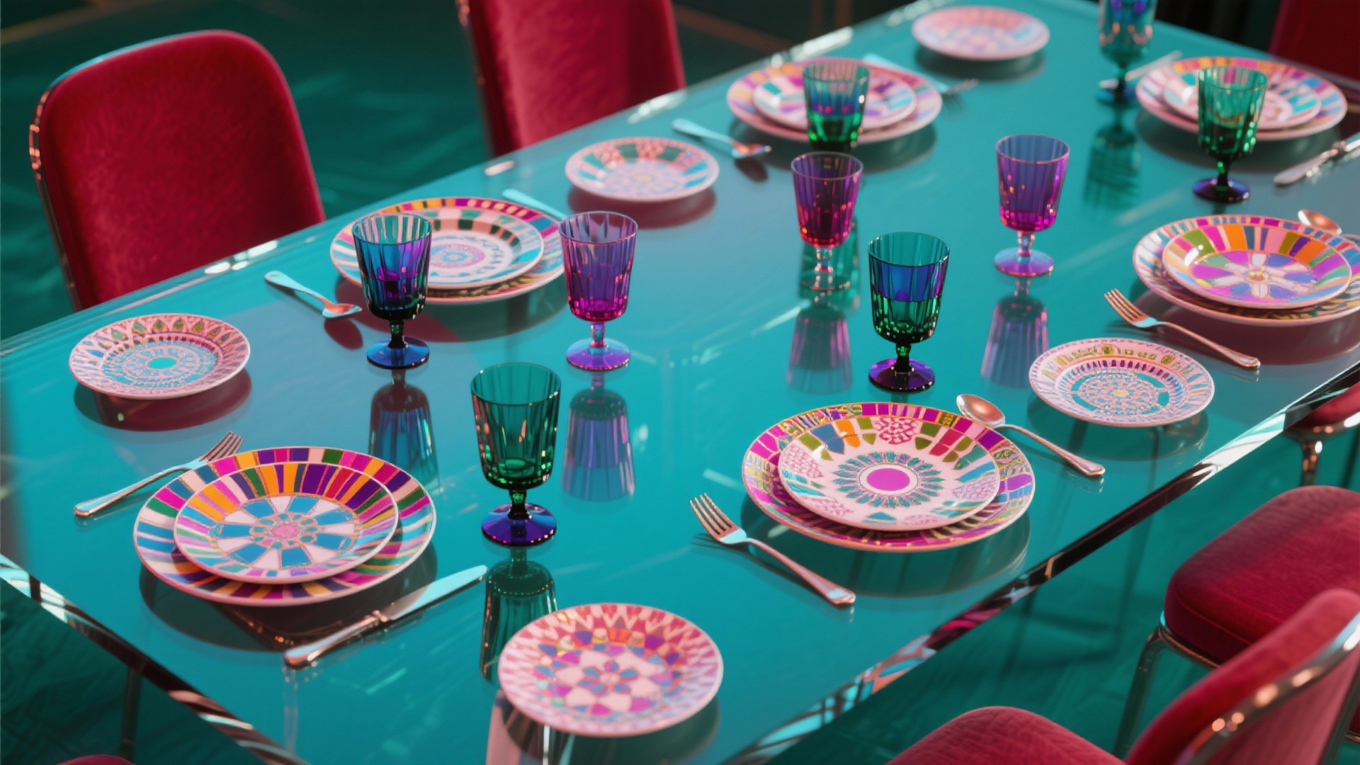 10 Glass Dining Table Decorating Ideas