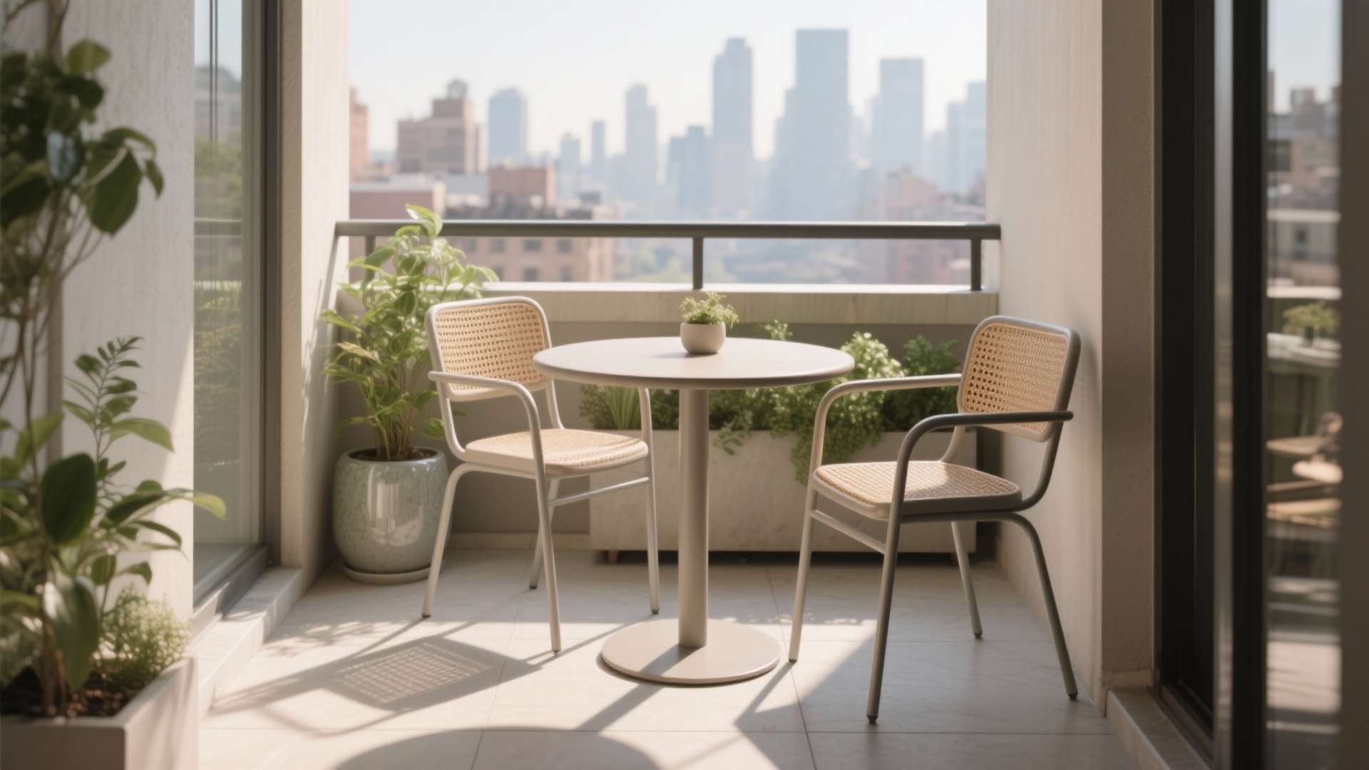 Small Balcony Too Cramped? Compact Balcony Chair & Table Fix