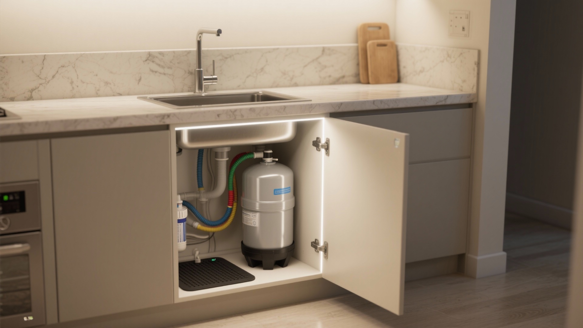 Small Kitchen Water Tank: Fix Sink Clutter in Tight Spaces