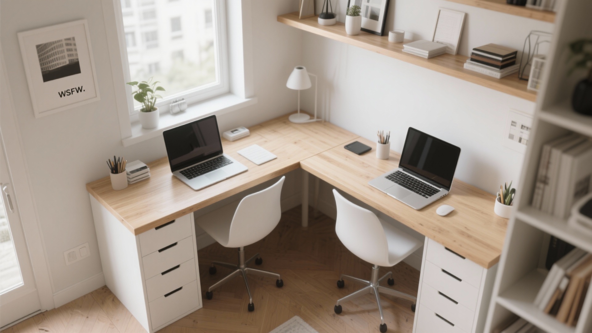 Small Office Too Cramped? 10 Desk Ideas That Add Space