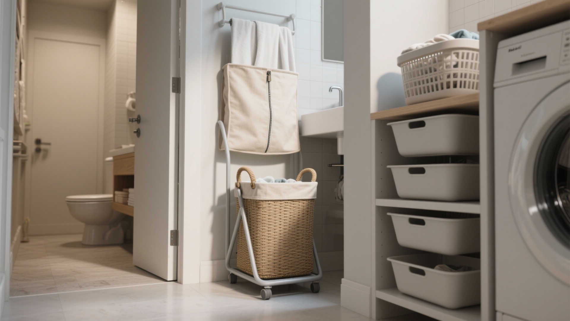 Best Laundry Baskets for Small Spaces | Designer-Approved Space-Saving ...