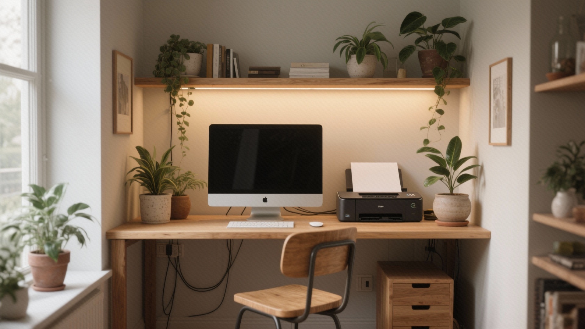 Computer and Printer Desk: 5 Small-Space Ideas