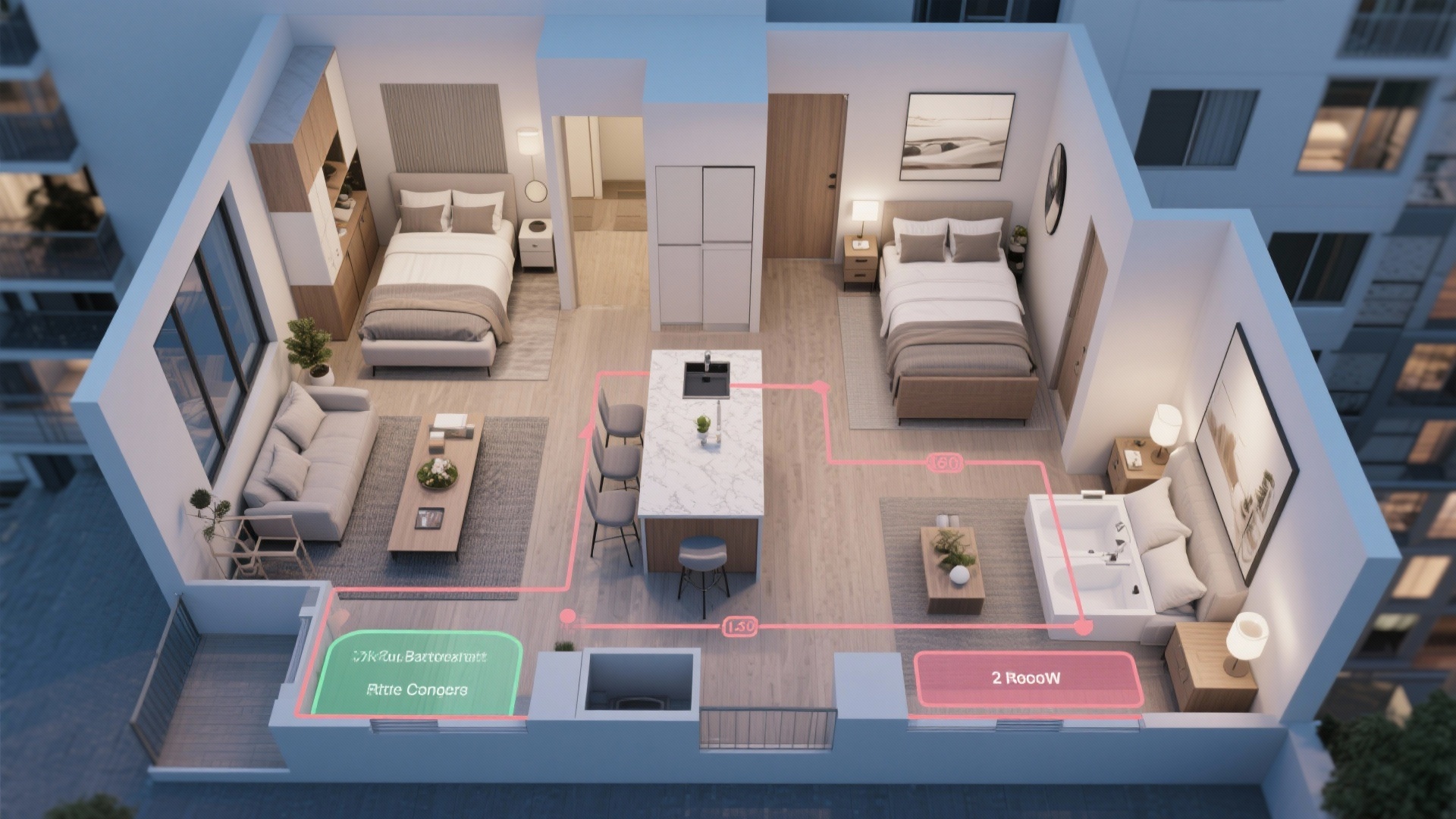 2 Bedroom 2 Bathroom Condo: 5 Smart Design Ideas