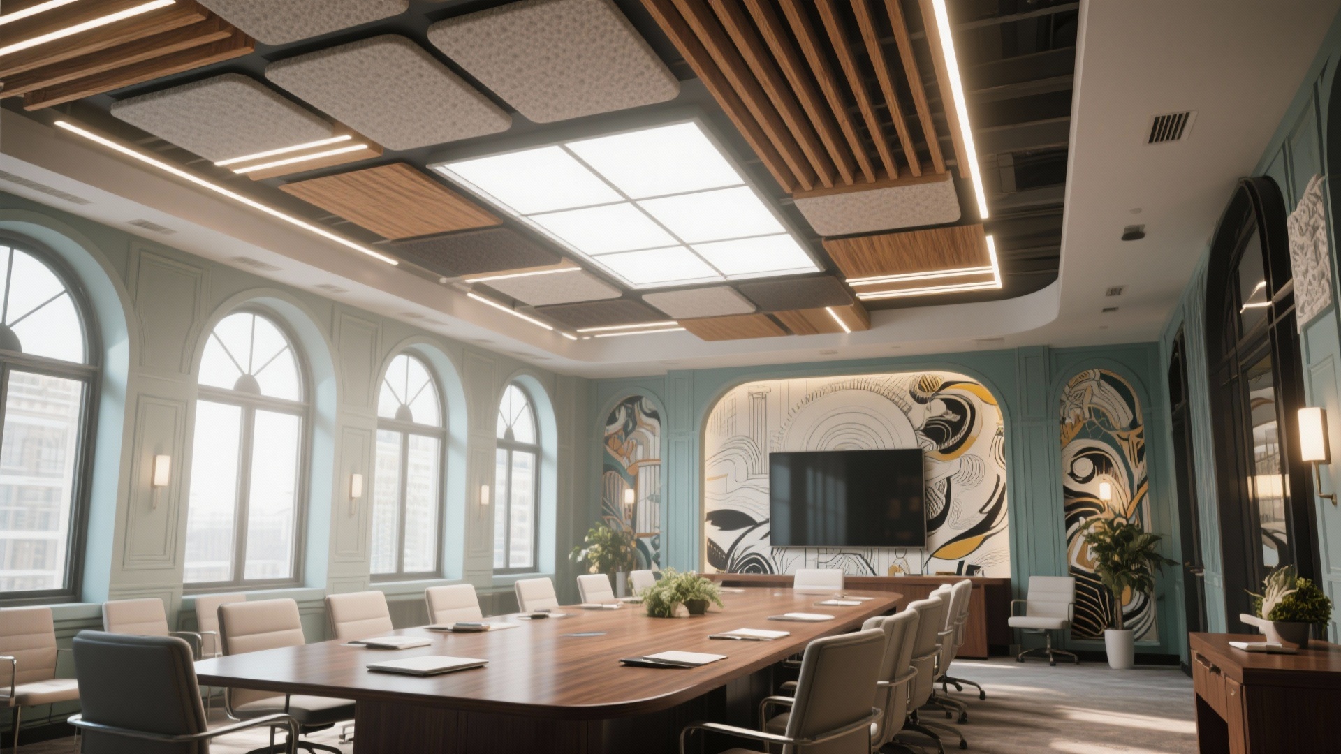 Modern Conference Room Ceiling Design Ideas for Productive Spaces