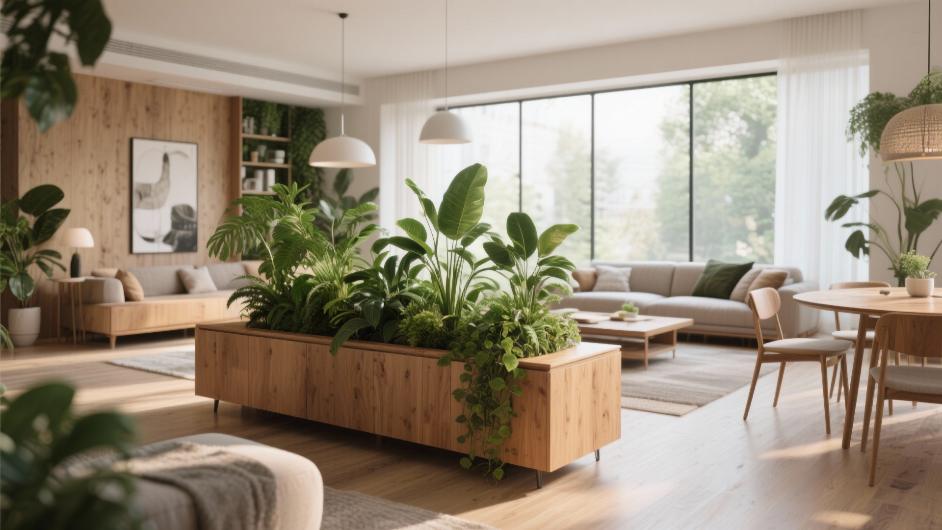 10 Partitioning Ideas for a Horizontal Living Room