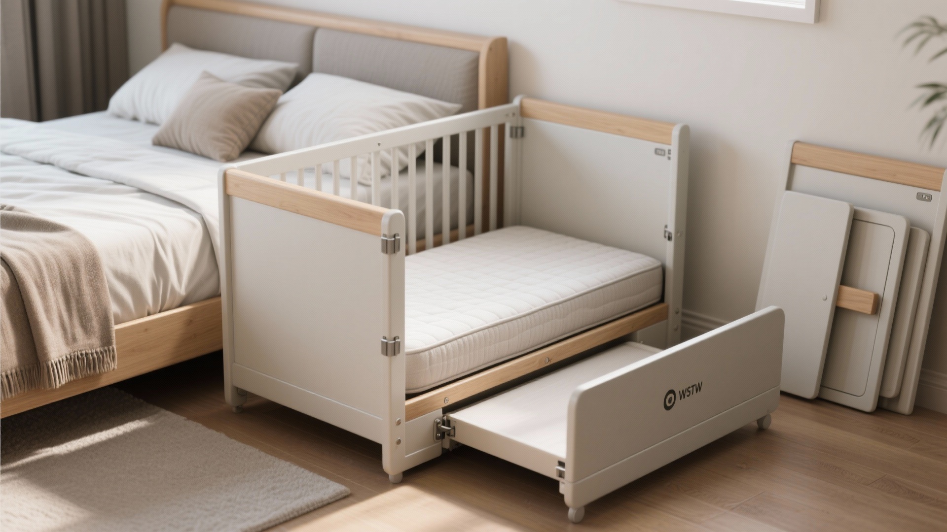 Crib and Twin Bed in Small Room: 5 Layout Ideas