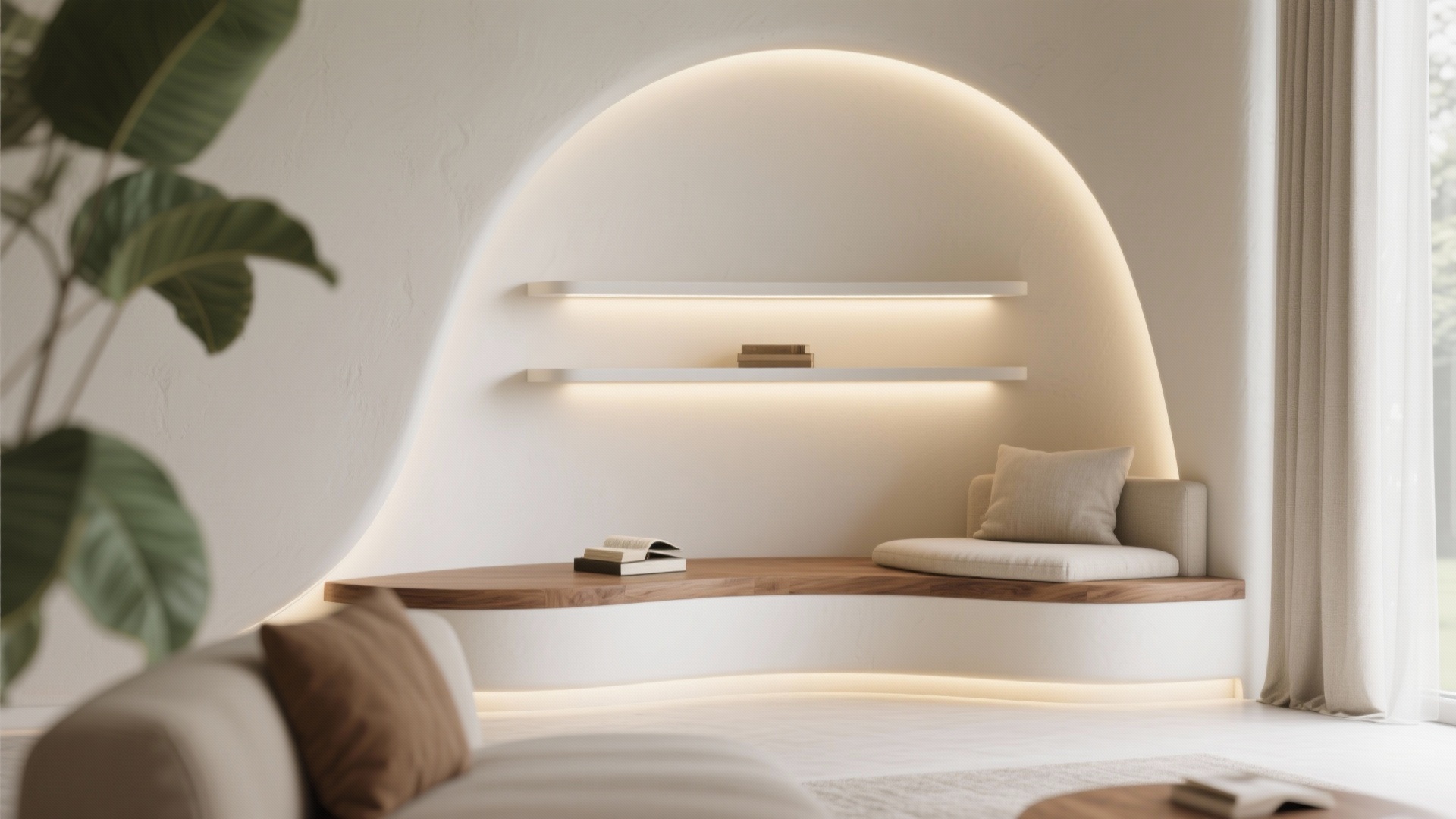 5 Corner Wall Designs for Living Room