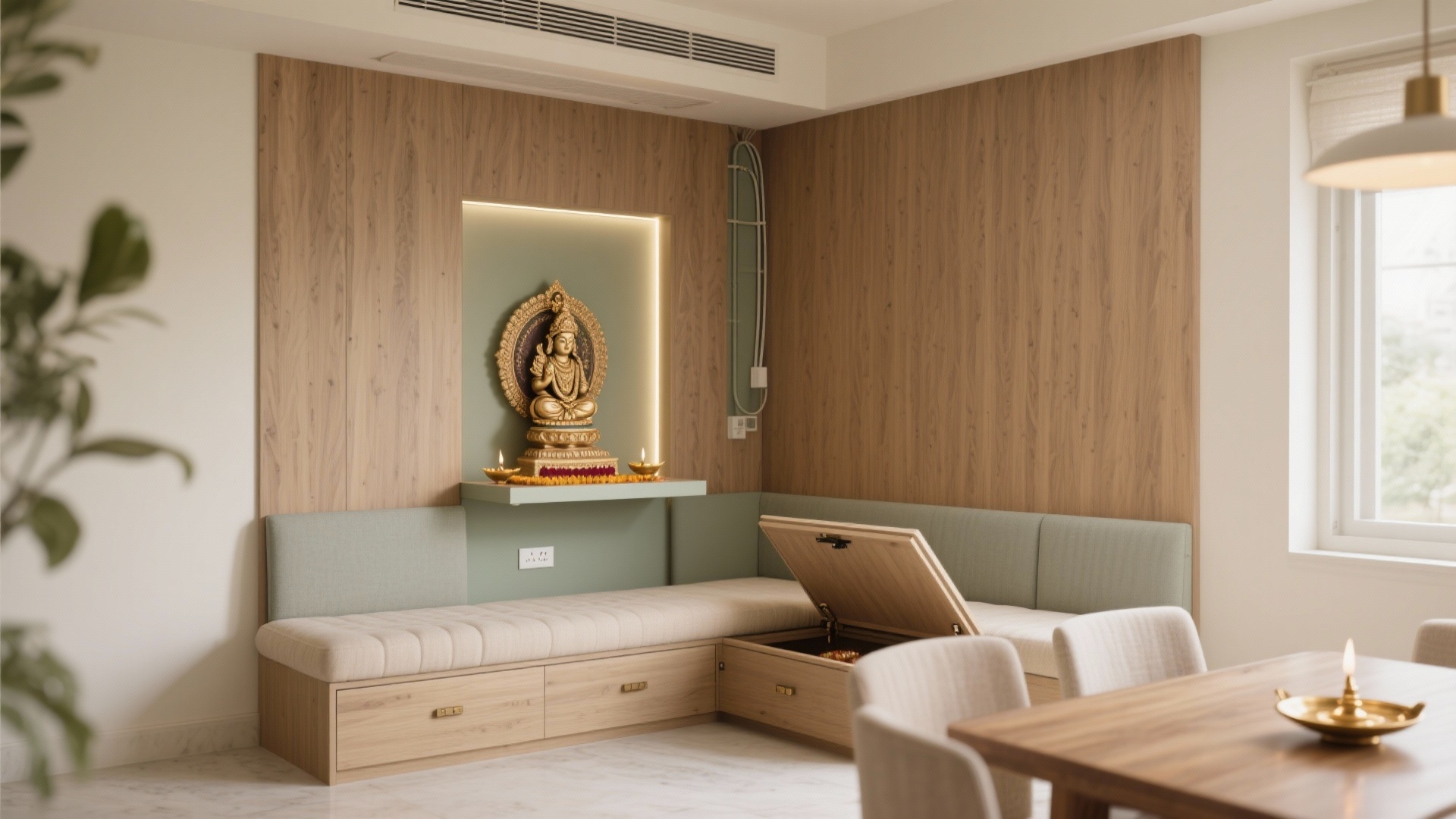 5 Wooden Pooja Mandir Designs for Compact Homes