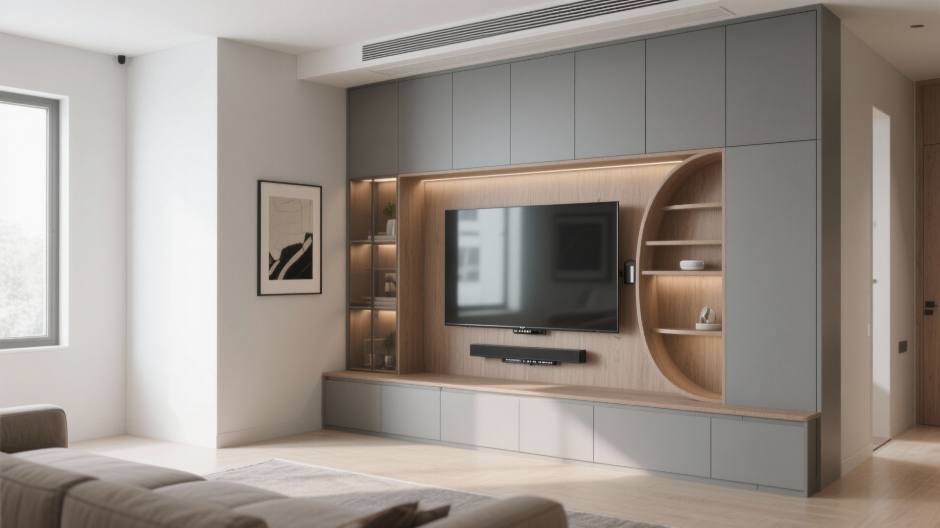 5 Smart Ideas for TV Showcase Design for Small Hall