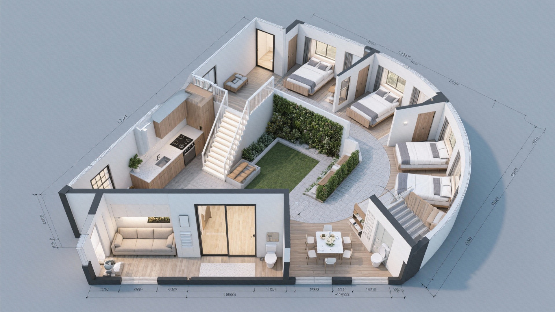 Future-Ready 5 Bedroom Duplex Floor Plan | Zoned, Flexible, Human