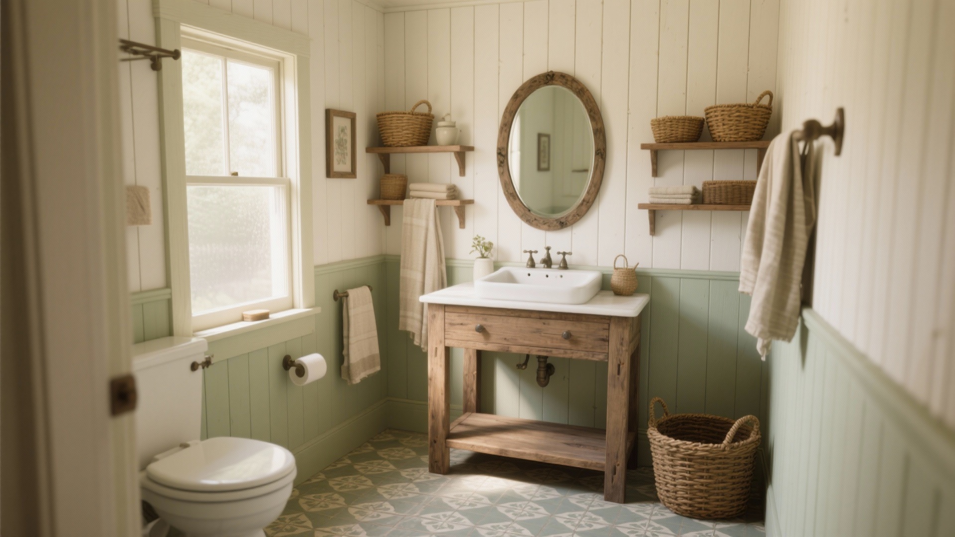 5 Country Style Bathroom Ideas