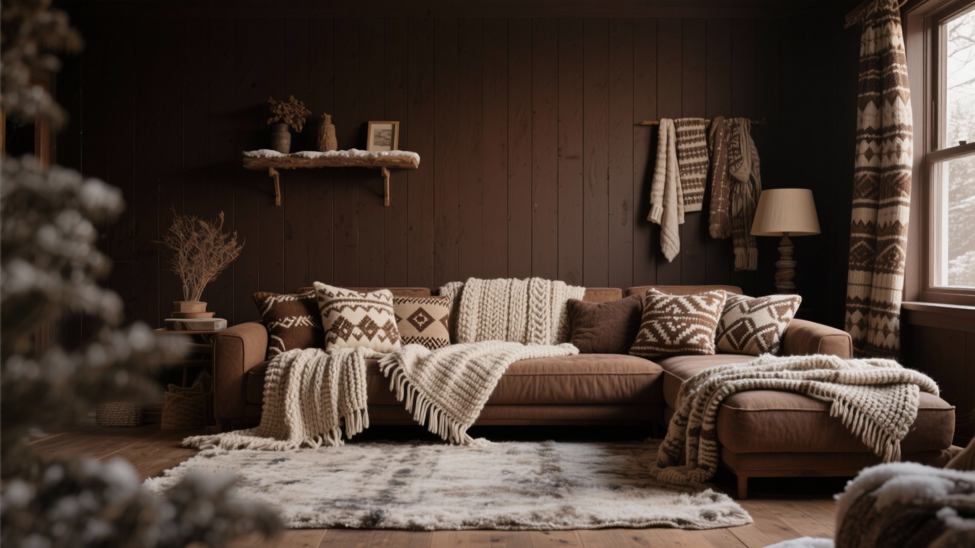 10 Brown Walls Living Room Ideas