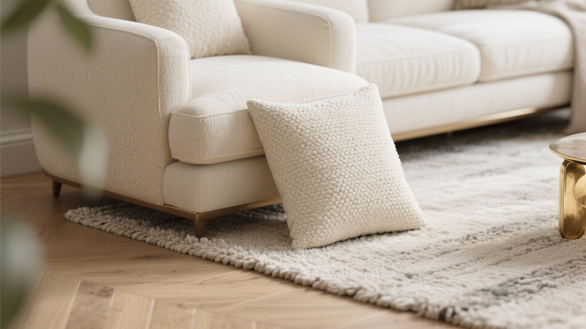 Cream color living room sets — 5 small-space ideas