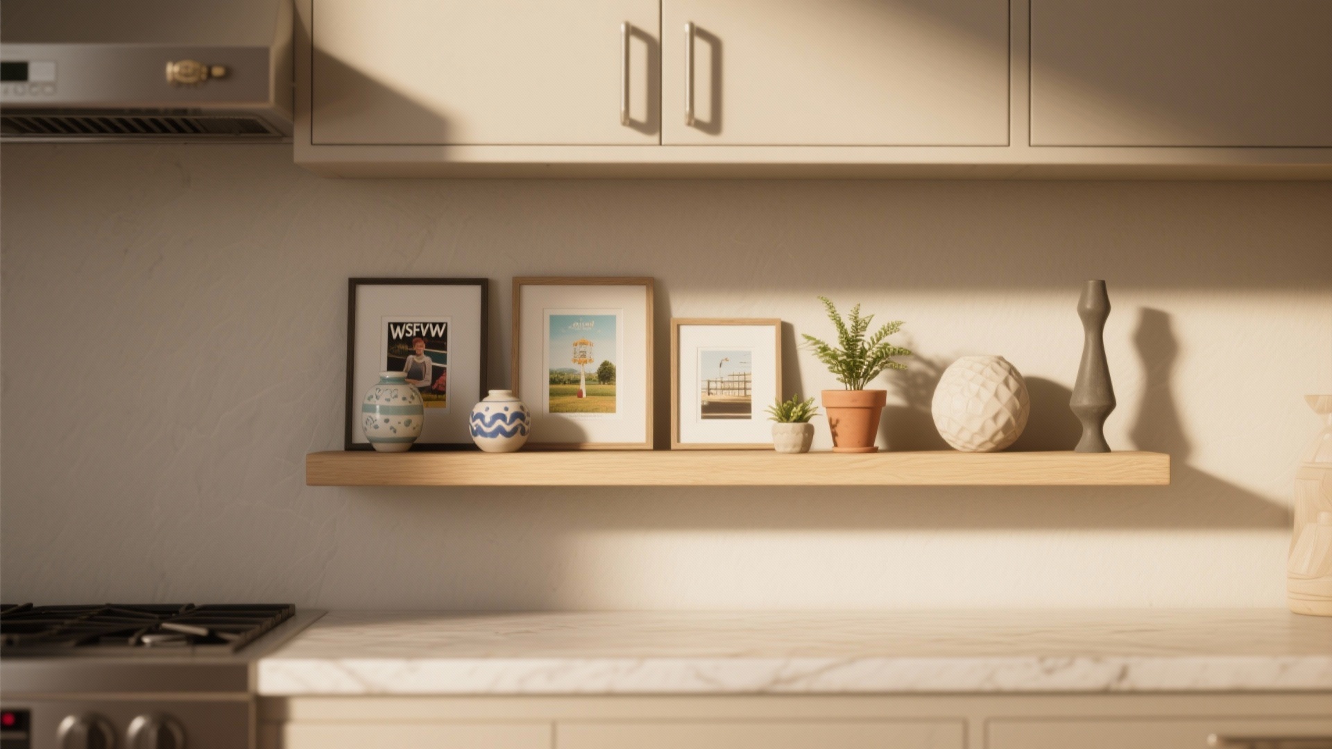 5 Decorating Ideas for Above Kitchen Cupboards