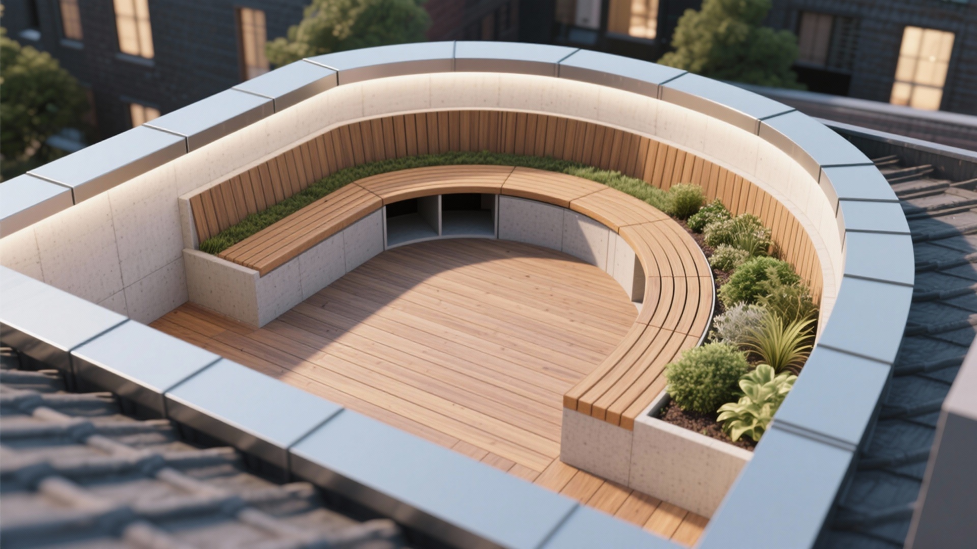 Roof Terrace Feels Boxy? Curved Parapet Wall Design Fix
