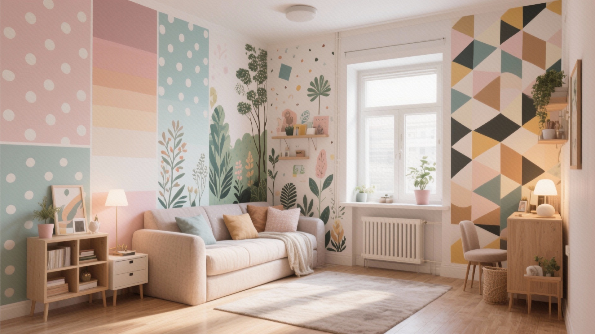 5 Cute Wall Painting Ideas for Small Spaces