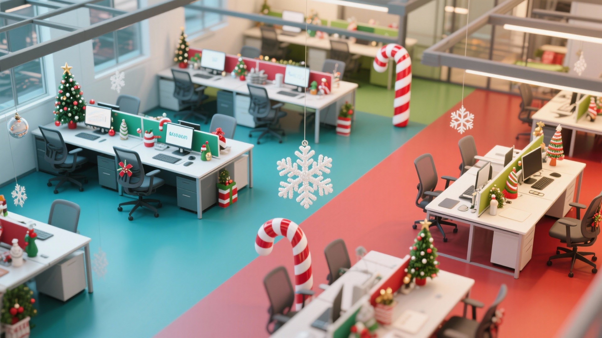 Small Office Christmas Decorating Ideas That Don’t Crowd Desks