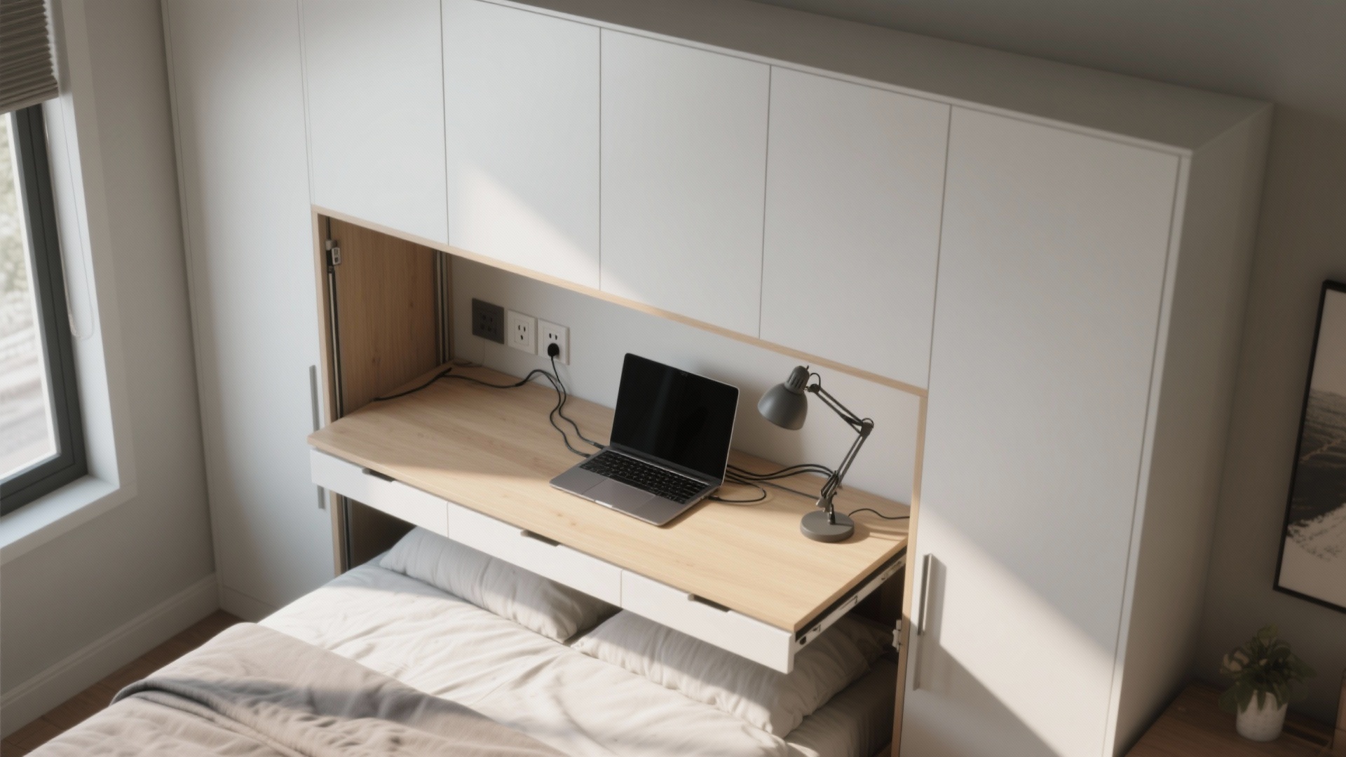 Small Room Feels Cramped? 5 Pull Down Bed Ideas