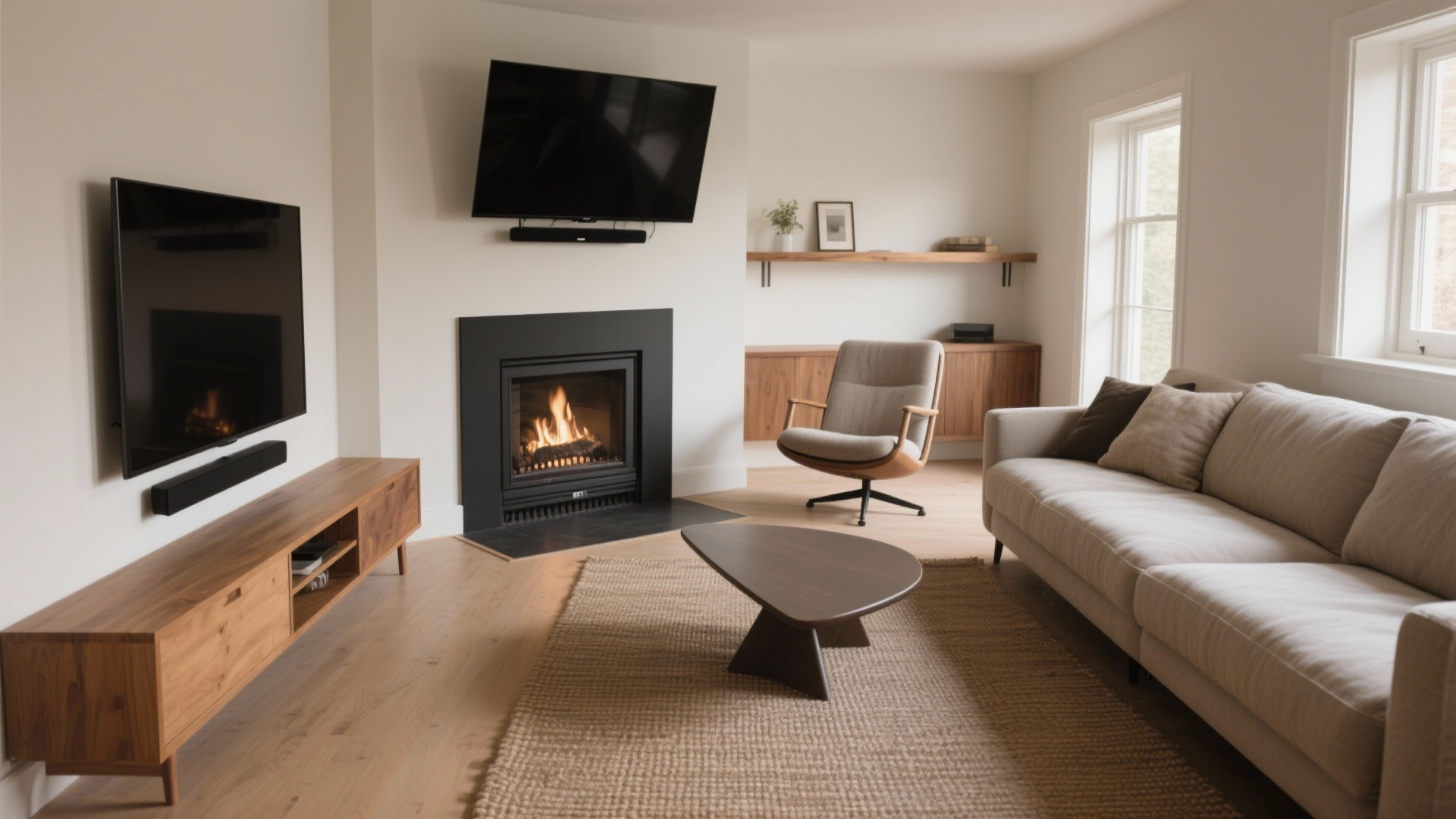 5 Smart Small Living Room with Fireplace and TV Layouts