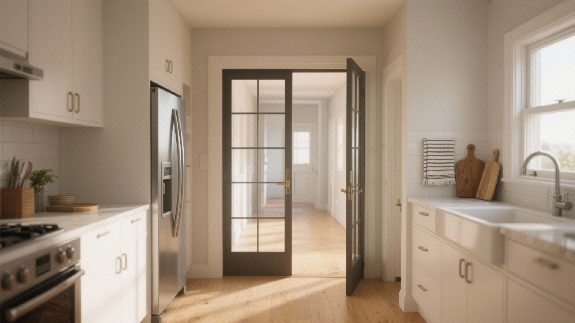 Small Kitchen Feels Cramped? 5 Double Door Kitchen Fixes