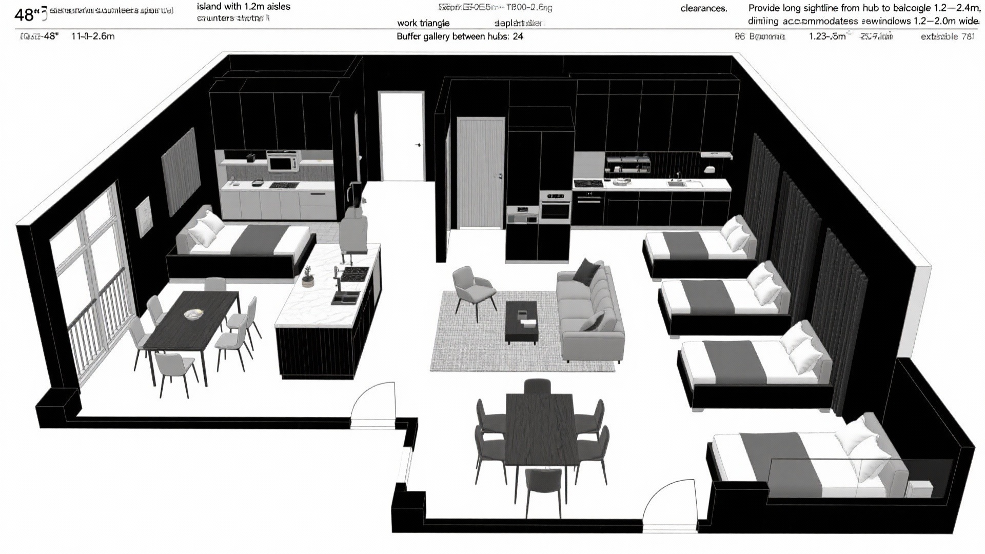 Crowded Home? 3 Five-Bedroom Flat Floor Plan Fixes