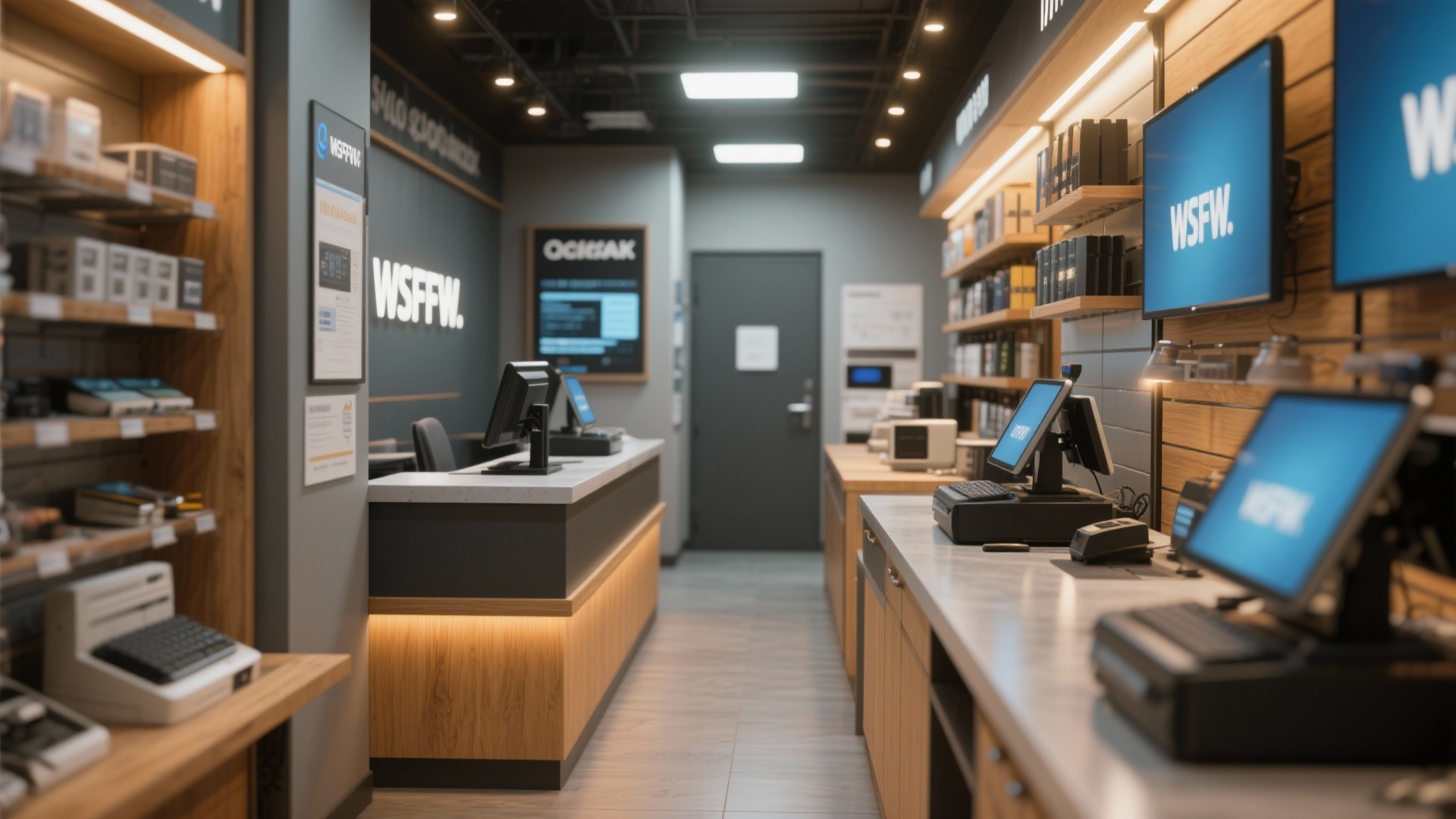 Small Computer Shop Interior Design: Fix Cramped Layout