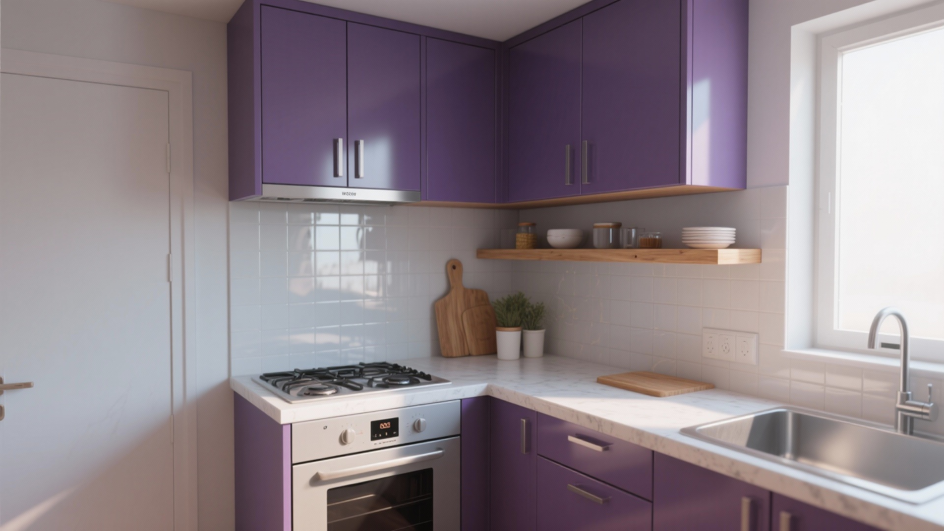 Eggplant Colored Kitchen Cabinets Too Dark? 5 Fixes
