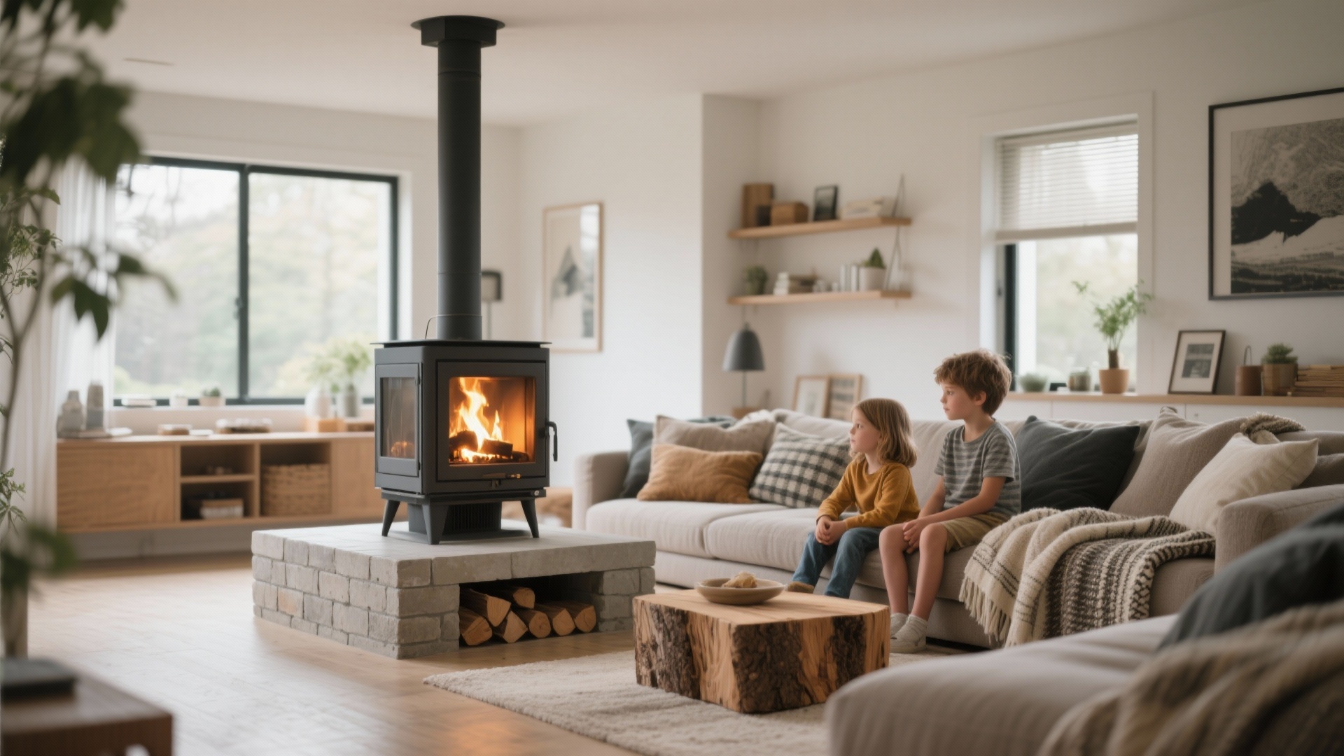 10 Wood Burning Stove Living Room Ideas