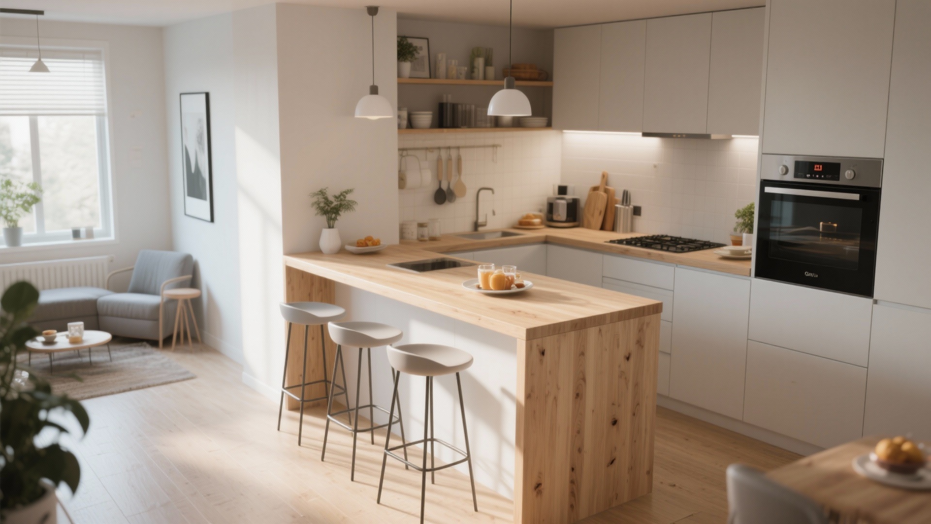 5 Small Kitchen Design Ideas - L-Shaped Layout