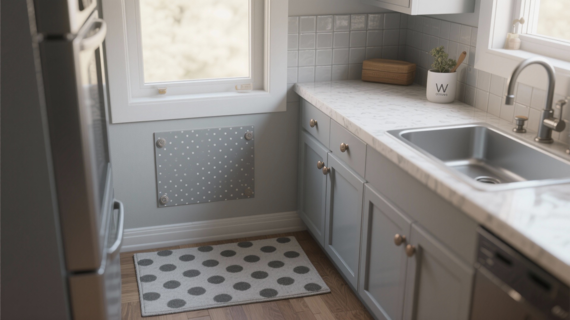 Dots Gray Kitchen: 5 Small-Space Ideas