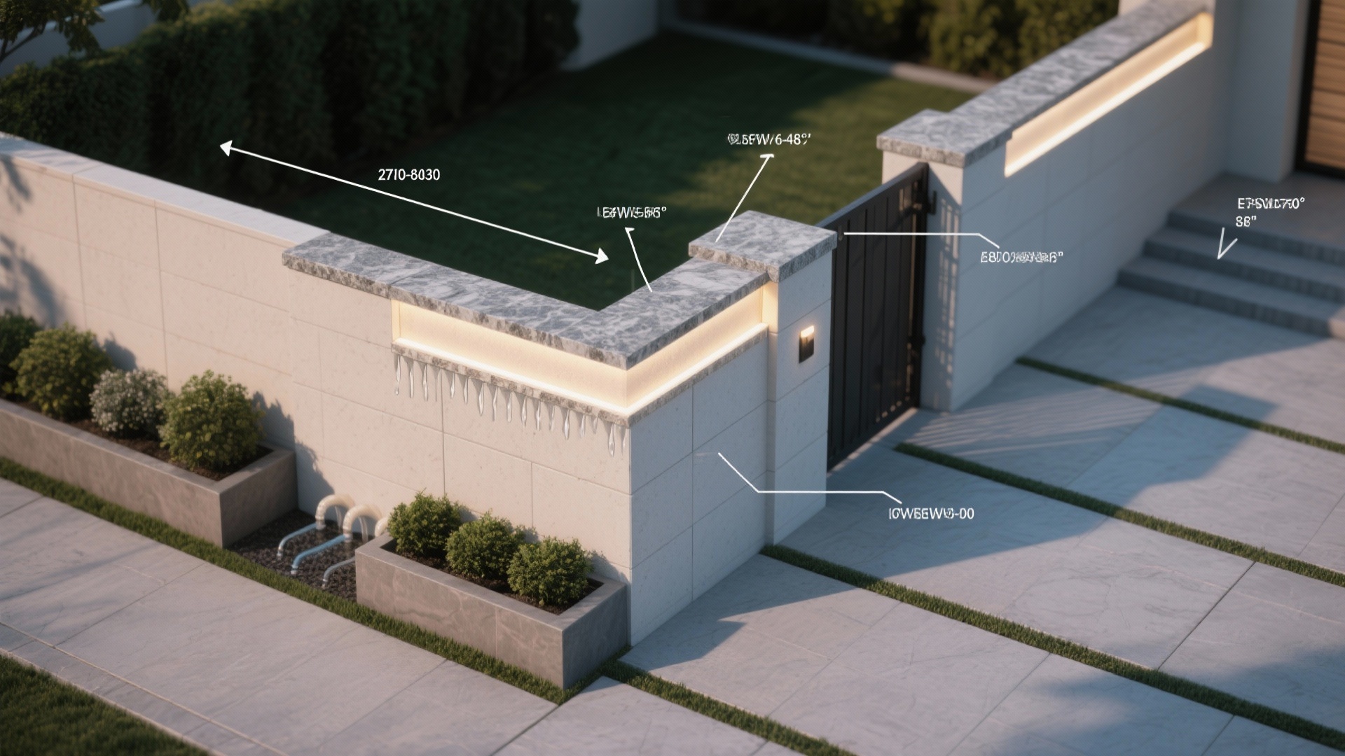 5 Compound Wall Granite Design Ideas