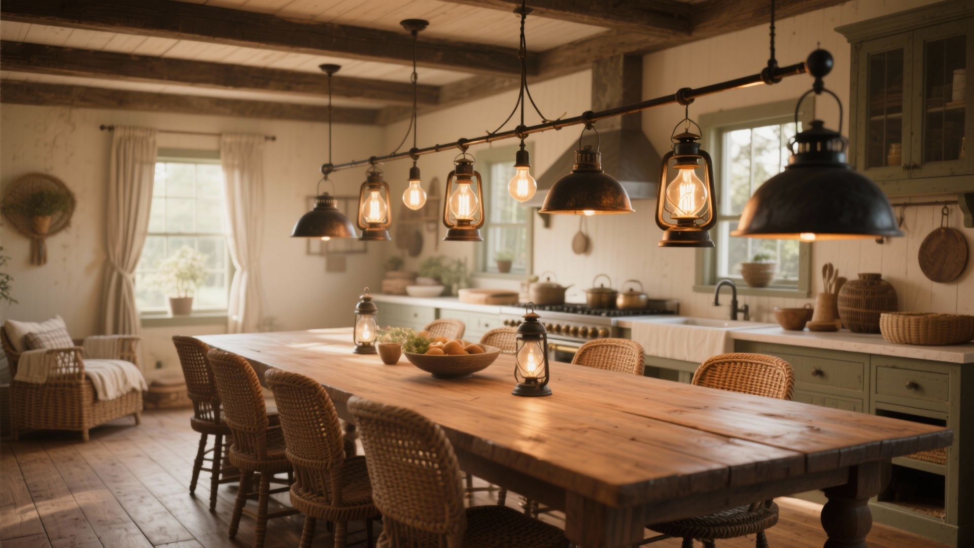 Farmhouse Kitchen Table Lighting: 5 Ideas & Tips