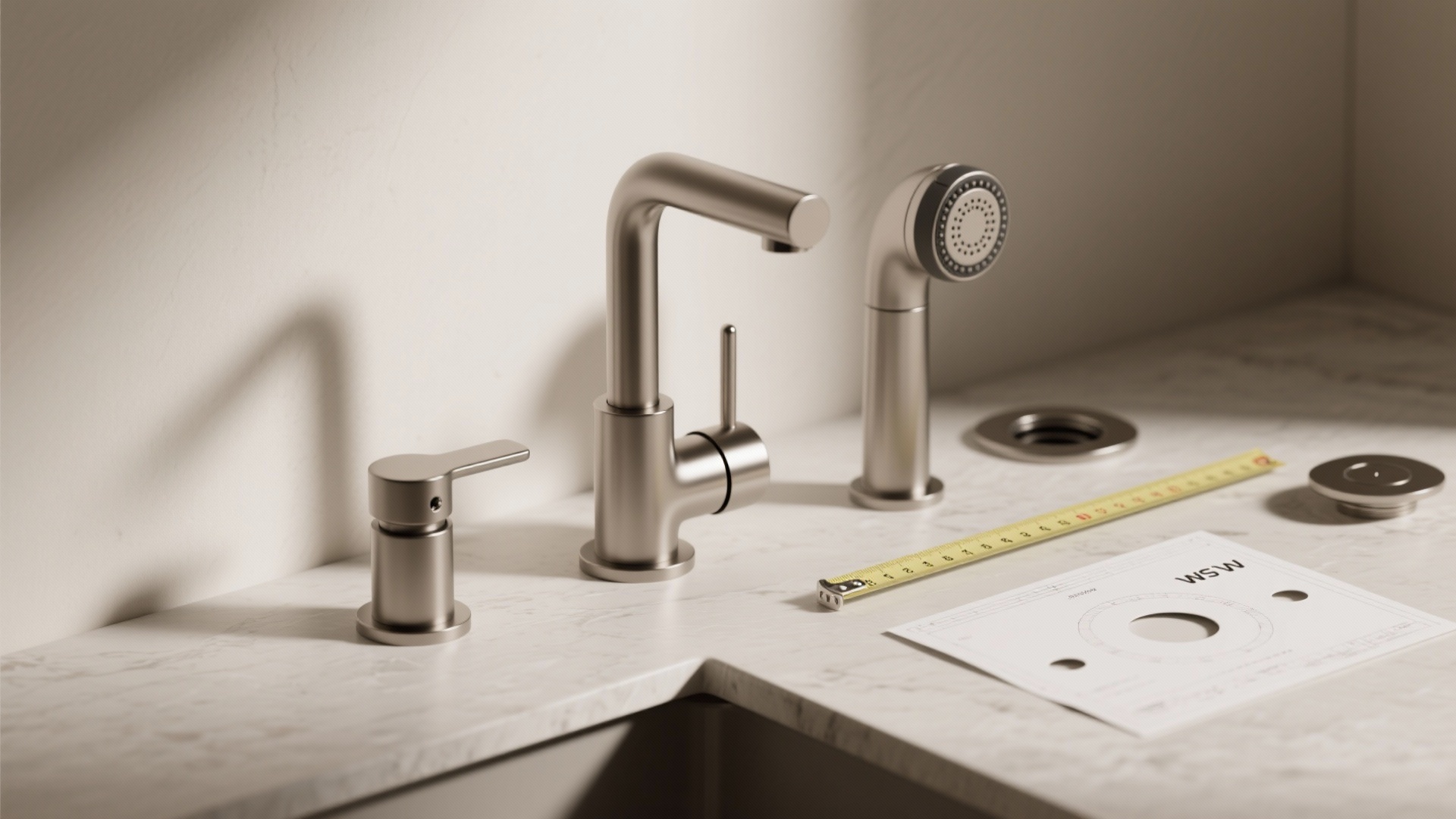 Small Sink Feels Crowded? 3 Piece Kitchen Faucet Fix
