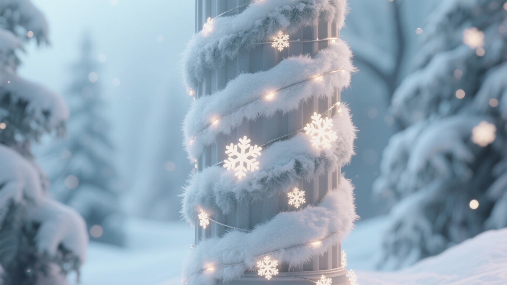 Column Looks Empty? 10 Christmas Column Decorating Ideas