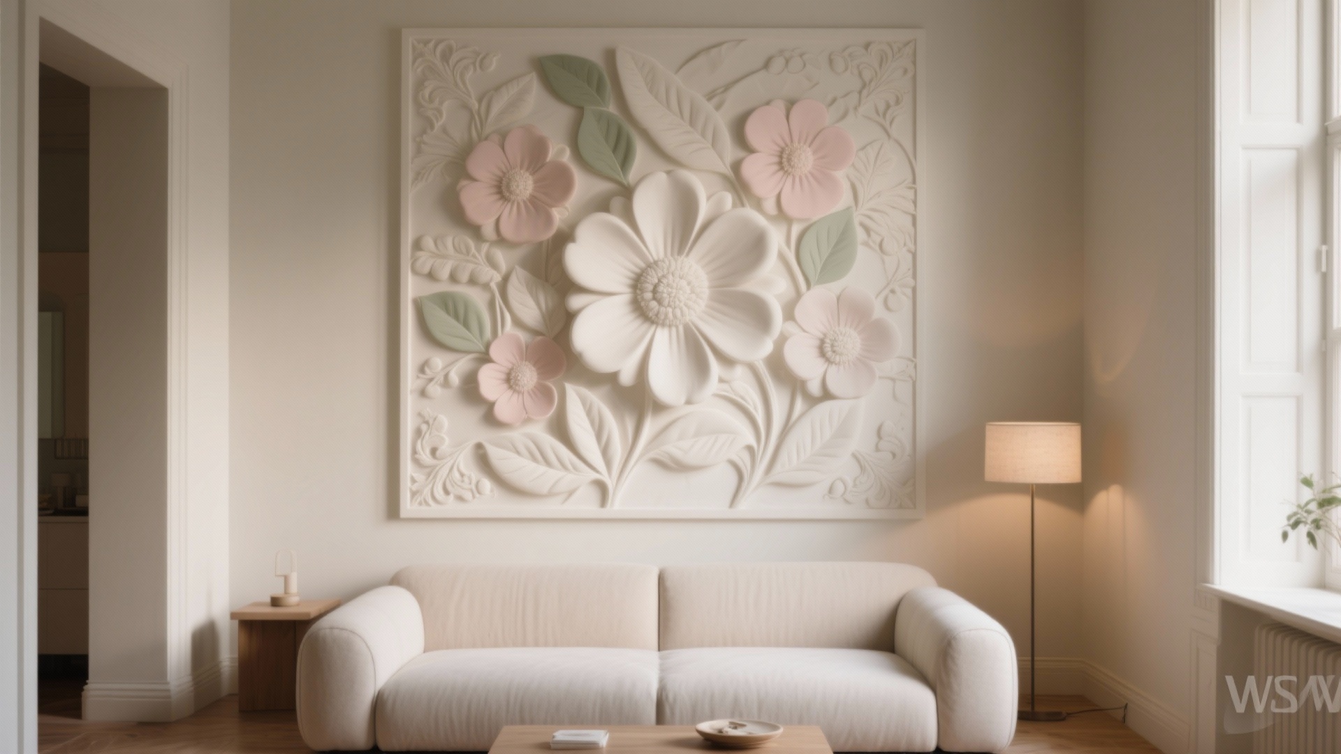 5 Wall Putty Flower Design Ideas That Pop