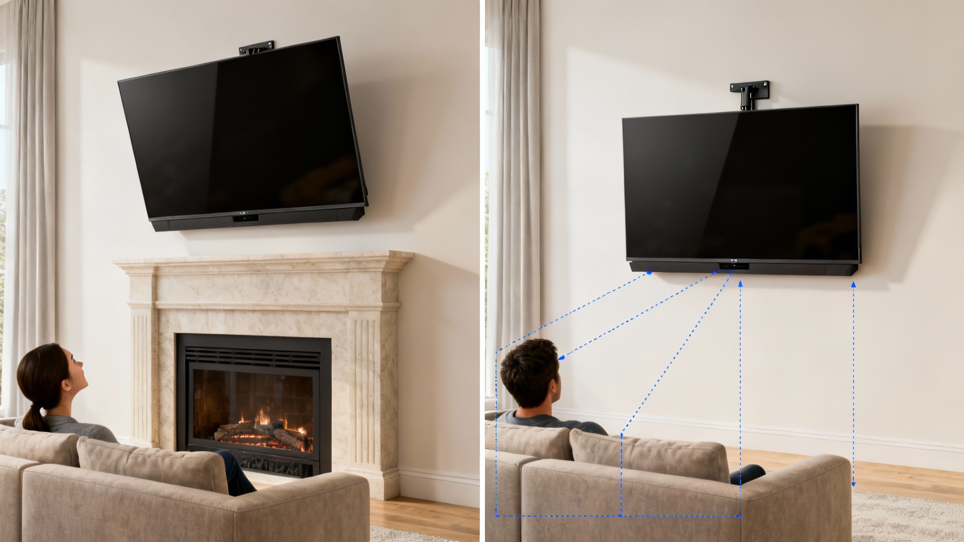 Living Room TV Height: 5 Practical Ideas