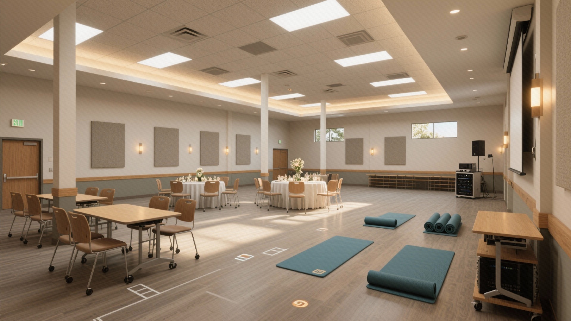 GD Block Community Hall Design: Space-Saving Tips for Multi-Use Venues