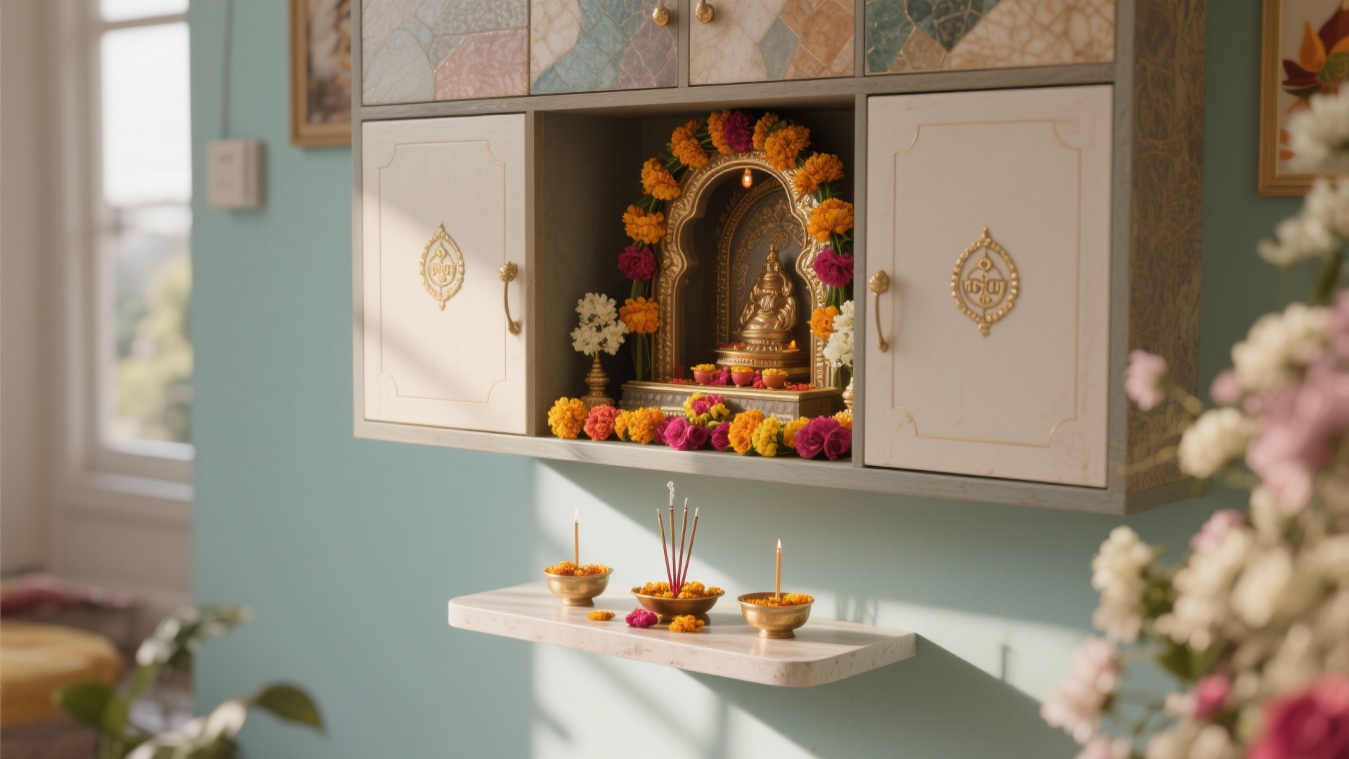 5 Pooja Mandir Decoration Ideas at Home