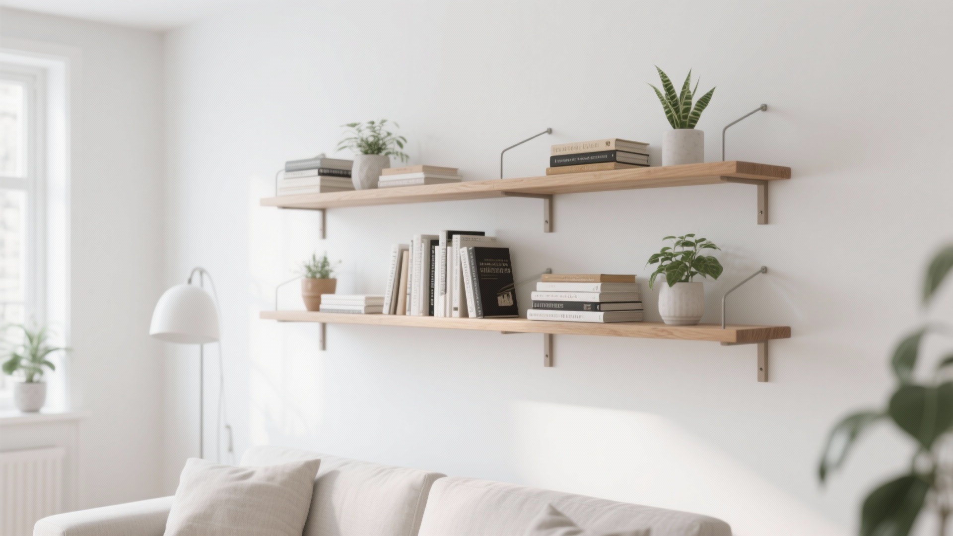 Small Room Feels Cluttered? Modern Wall Bookshelf Ideas
