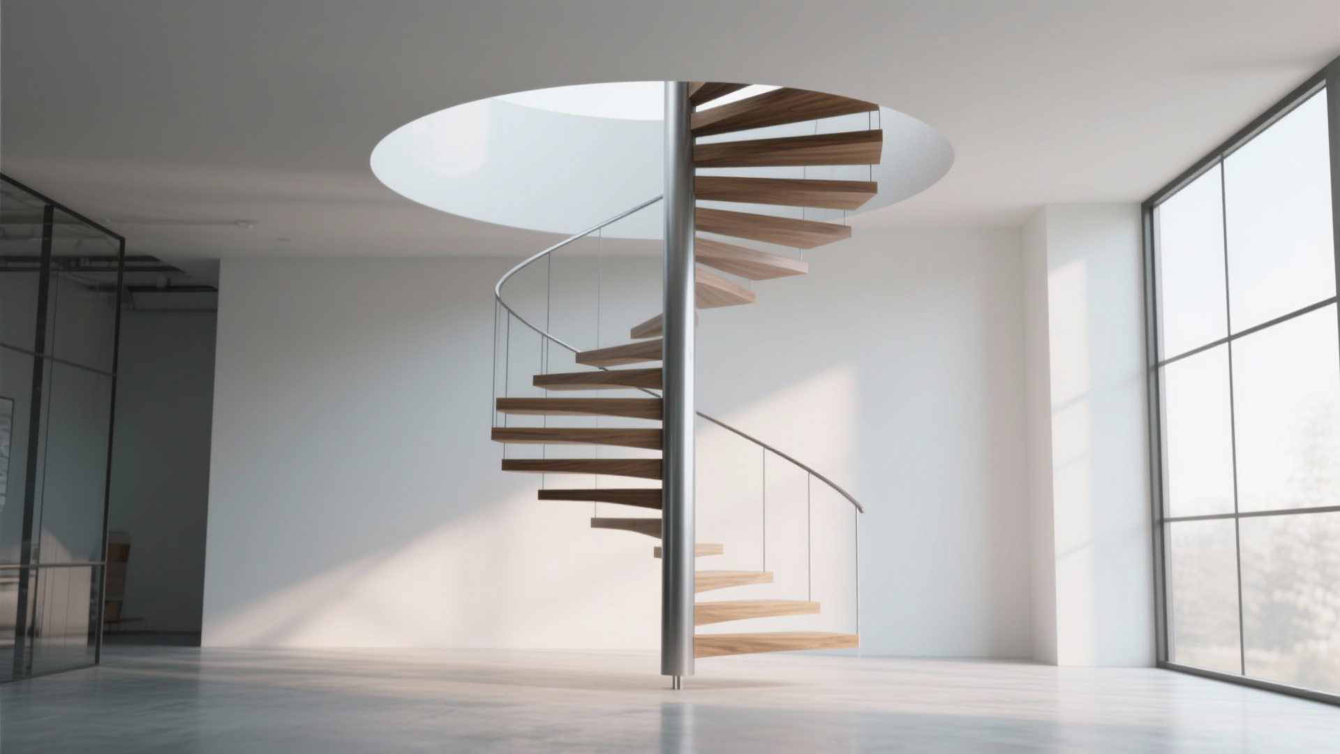 Small Home, No Room for Stairs? Try a Spiral Staircase