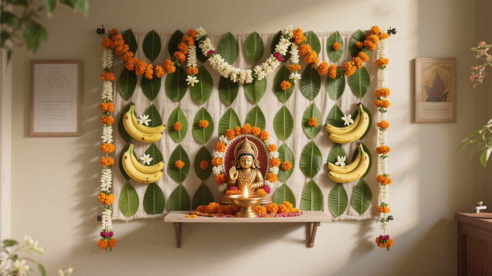 Beautiful Indian Pooja Corner Design – Traditional & Serene Altar Ideas