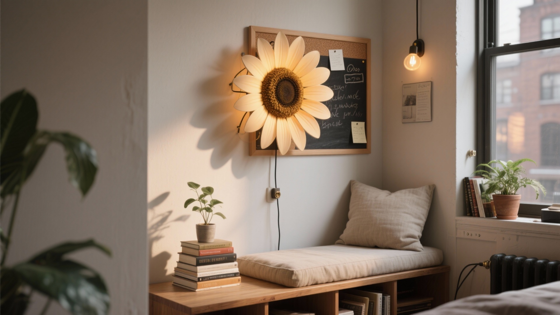 Flower Wall Light Ideas — 5 Small-Space Inspirations