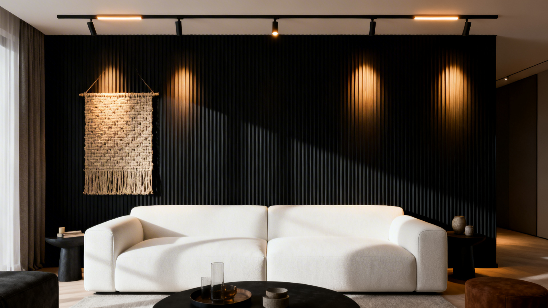 Black and White Small Living Room Feels Cold? Fix It