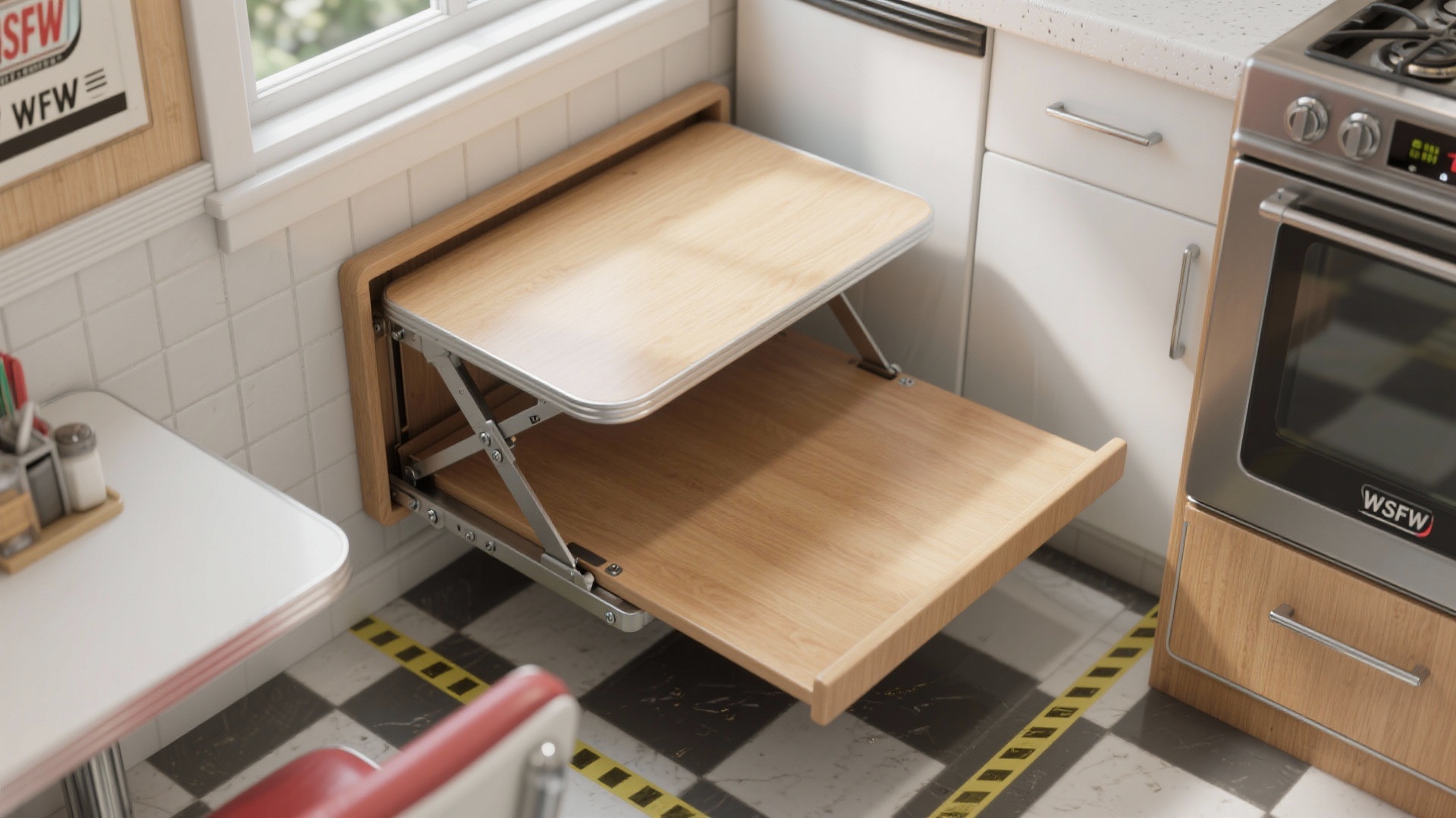 Smart Kitchen Table Ideas – Compact Pull-Out Design for Small Spaces