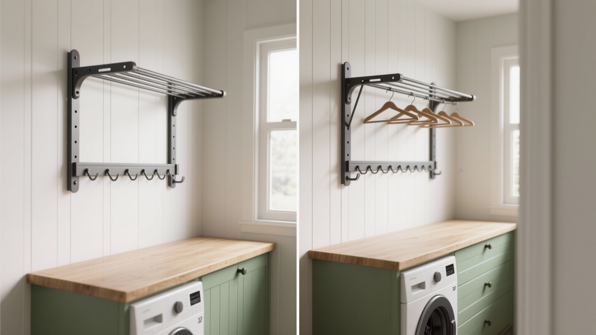 5 Hanging Ideas for Laundry Room Space