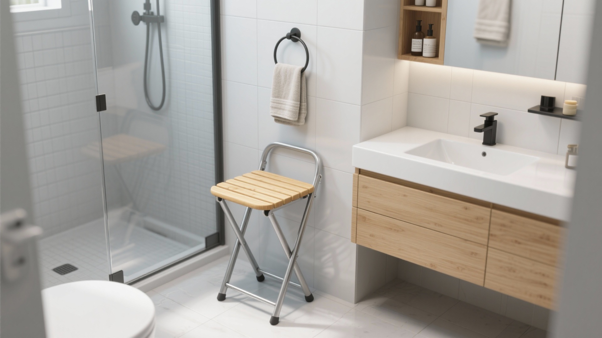 Bathroom Too Small? 5 Small Bathroom Stool Ideas That Fit