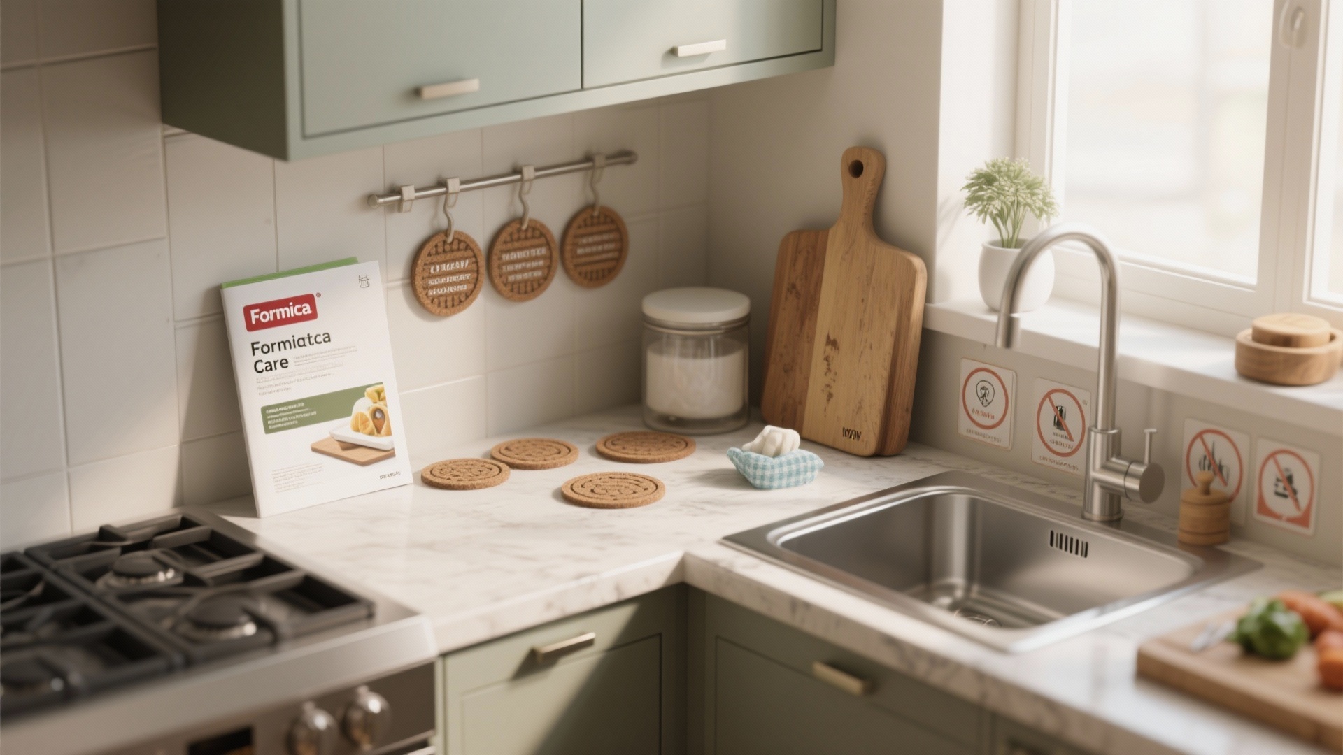 Small Kitchen Feels Dark? 5 Formica Countertop Colors