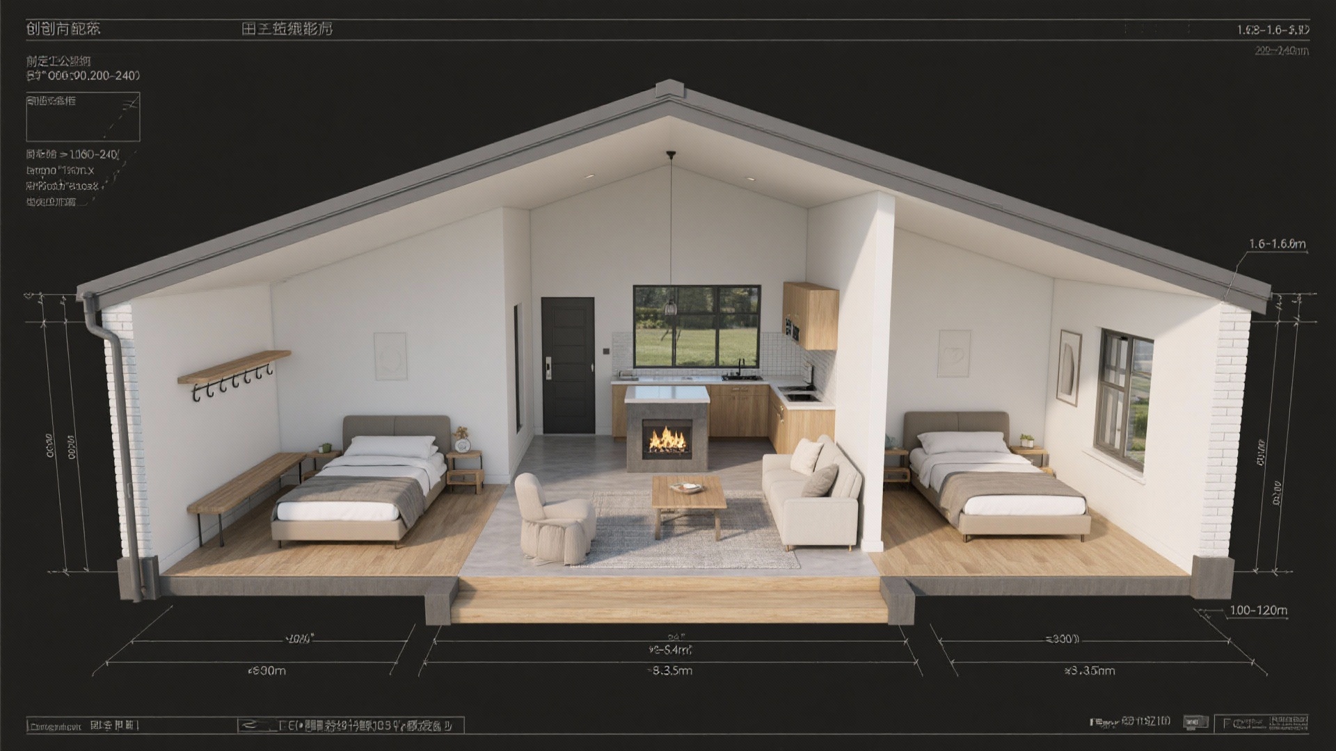 2-Bedroom Bungalow Plans Reimagined as Living Interfaces