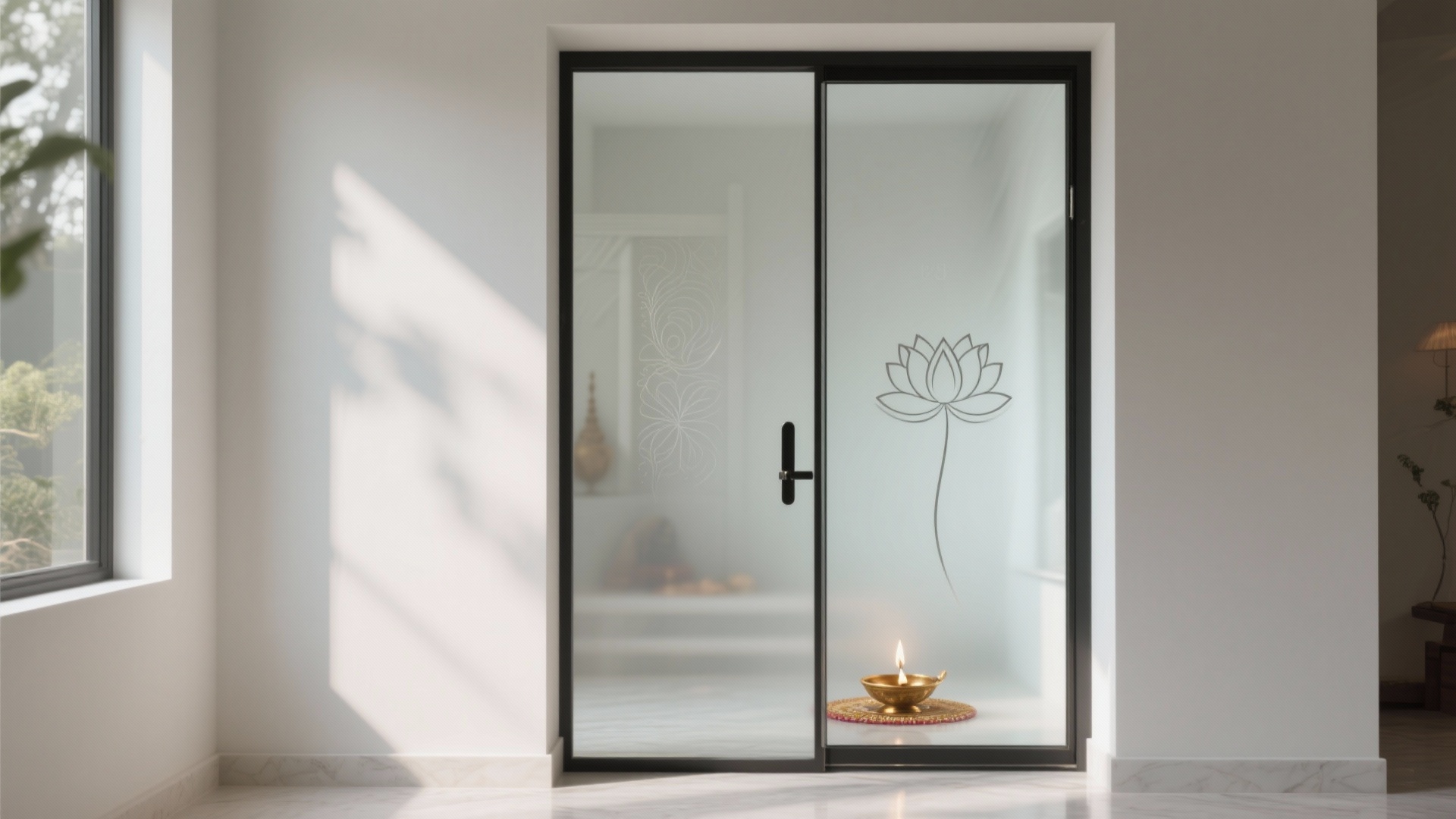 Small Puja Room Feels Dark? 5 Puja Room Design Door Ideas